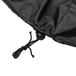 Librao 24" Dx48 H Chiminea Cover Patio Outdoor Waterproof Weatherproof Chimney Fire Pit Heater Cover Protective Garden Heater UV Cover