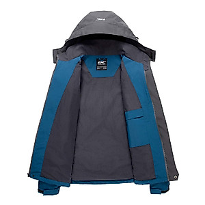 Men Casual Hooded Rain Jacket-Diamond Candy lightweight Waterproof Softshell Raincoat Outdoor Sportswear, Dark Blue, XL