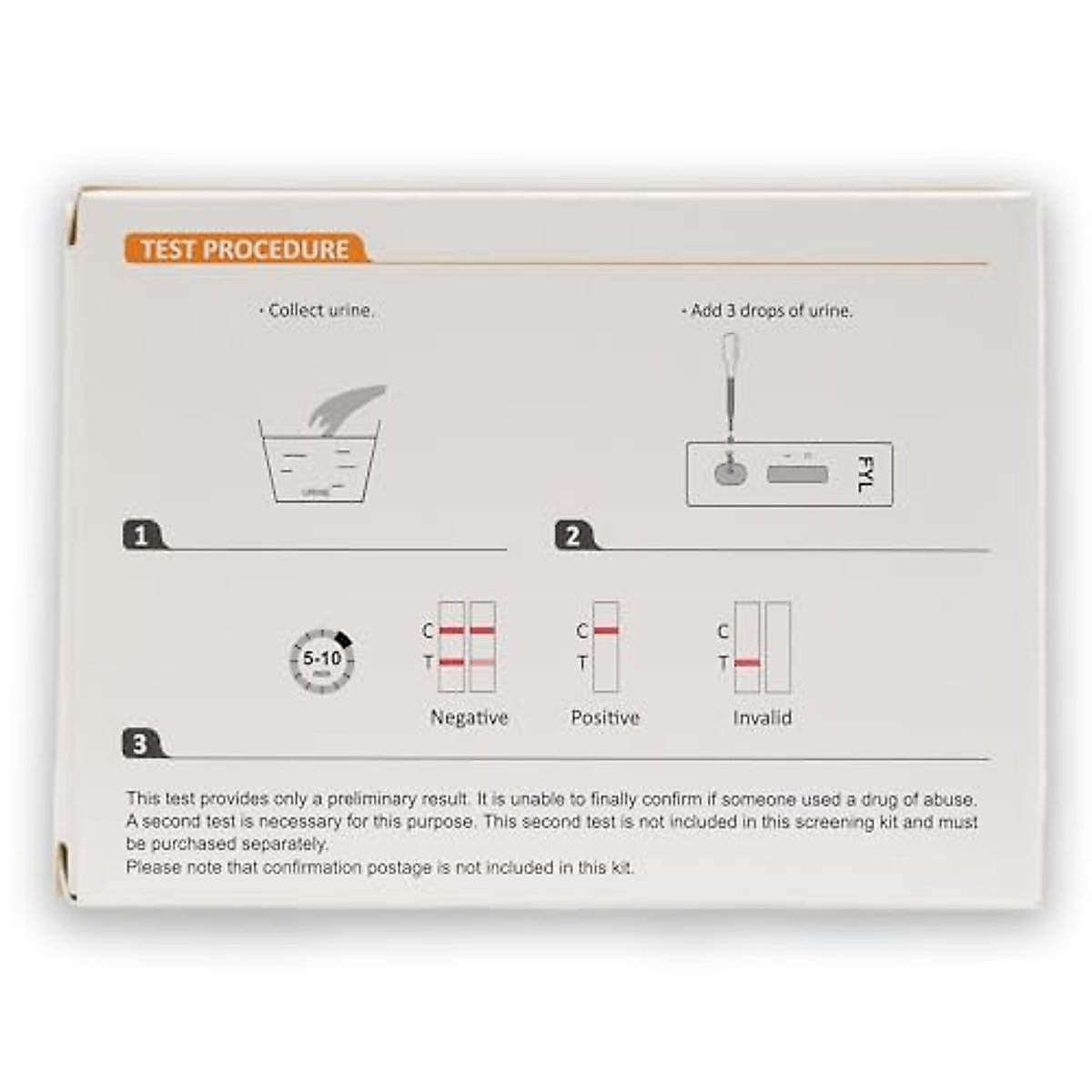 AllTest Fentanyl Urine Test Cassette - at Home Test with Lab Analysis, OTC Cleared, CLIA Waved, 510k Cleared