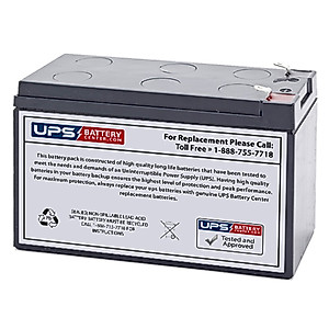 Yuasa NPW36-12 12V 7.2Ah F2 Compatible Replacement Battery by UPSBatteryCenter