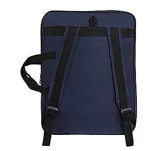 TINAYAUE A3 Art Portfolio Carry Bag Water-Resistant Art Work Portfolio Tote Drawing Board Bag Portable Student Painting Sketch Pad Storage Bag Art Portfolio Backpack for Packing Palette Paints