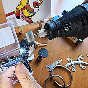 KALIM 132Pcs Sanding Drum Set, 120 Grit Sanding Sleeves with Drum Mandrels, 40Pcs Each Size Drum Sander for Dremel Rotary Tool - 1/4'', 3/8'', 1/2''