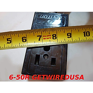 100-Foot Real Copper Wire Extension Cord, Welder 6-50P To 6-50R, Oil Resistance Lead, Heavy Duty, NEMA 220/250V. For Miller Lincoln Hobart Plasma Cutter Mig Tig 6-50-100-FT AMERICAN MADE