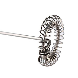 Egg Beater for Cooking, Kitchen Handheld Milk Frother, Immersion Hand Blender Electric Coffee Mixer Perfect for Frappe, Matcha, Chocolate, Milk Whisk Beater Blender with Brushed Stainless Steel Blades