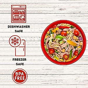 TaIvins Ramen Bowl Set of 4-32 OZ Pho Bowls and Spoons set, Maruchan ramen bowl, Asian pho bowls, Japanese bowls, Microwavable bowls- Large Melamine Noodle bowls, Soup bowl, Naruto ramen bowl (Red).