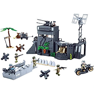 DAHONPA Atlantic Wall Building Blocks(765 PCS), WW2 Military Historical Construction Model for Display,Toys Gifts for Kid and Adult.