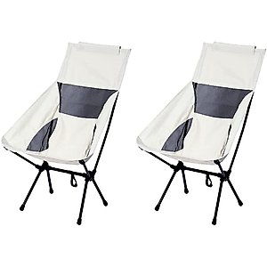 Outdoor Camping Chair, Beach Chairs for Adults, Portable Lightweight Folding Camp Chairs, Profile Folding Chair for Outdoor Camp Travel Picnic Hiking Backpacking (2)