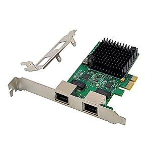 Dual-Port 2.5GBase-T PCIe Network Adapter RTL8125B 2500/1000/100Mbps PCI Express Gigabit Ethernet NIC Card RJ45 LAN Controller