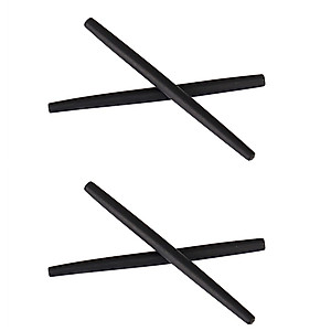 NicelyFit 2 Pairs Black Replacement Temple Ear Socks for Oakley Glass Frames Transistor Capacitor Spoke Lizard OX3024 OX3085 OX3144 OX5055 OX5113 OX5120 OX3133 etc