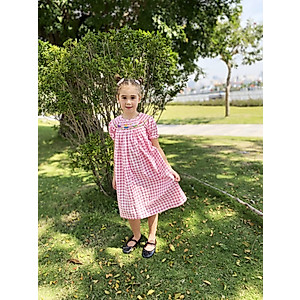 Baby Infant Girl Easter Bunny Parade Egg Hunting Hand Smocked Bishop Dress Pink Gingham 12 Months