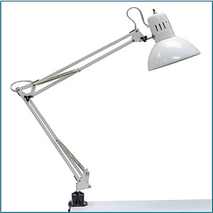 Studio Designs Swing Arm Lamp with 13-watt CFL Bulb, Black