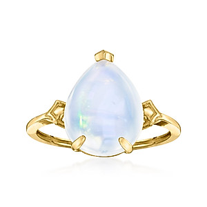 Ross-Simons Ethiopian Opal Fleur-De-Lis Ring in 14kt Yellow Gold. Size 9