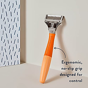 Harry's Razors for Men - Shaving Kit for Men includes a Mens Razor Handle, 3 Razor Blade Refills, Travel Blade Cover, and 4 Oz Shave Gel