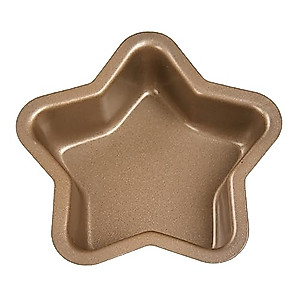 Abaodam 3 pcs round baking pan cake mold muffin top pans for baking wedding cake plates cakesicles mold star bread pan star Loaf Pan baking pans for oven pastry pie baking cup cake pan