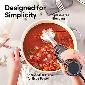 Braun MQ5025 Hand Blender Multiquick Vario, MQ5025, Black