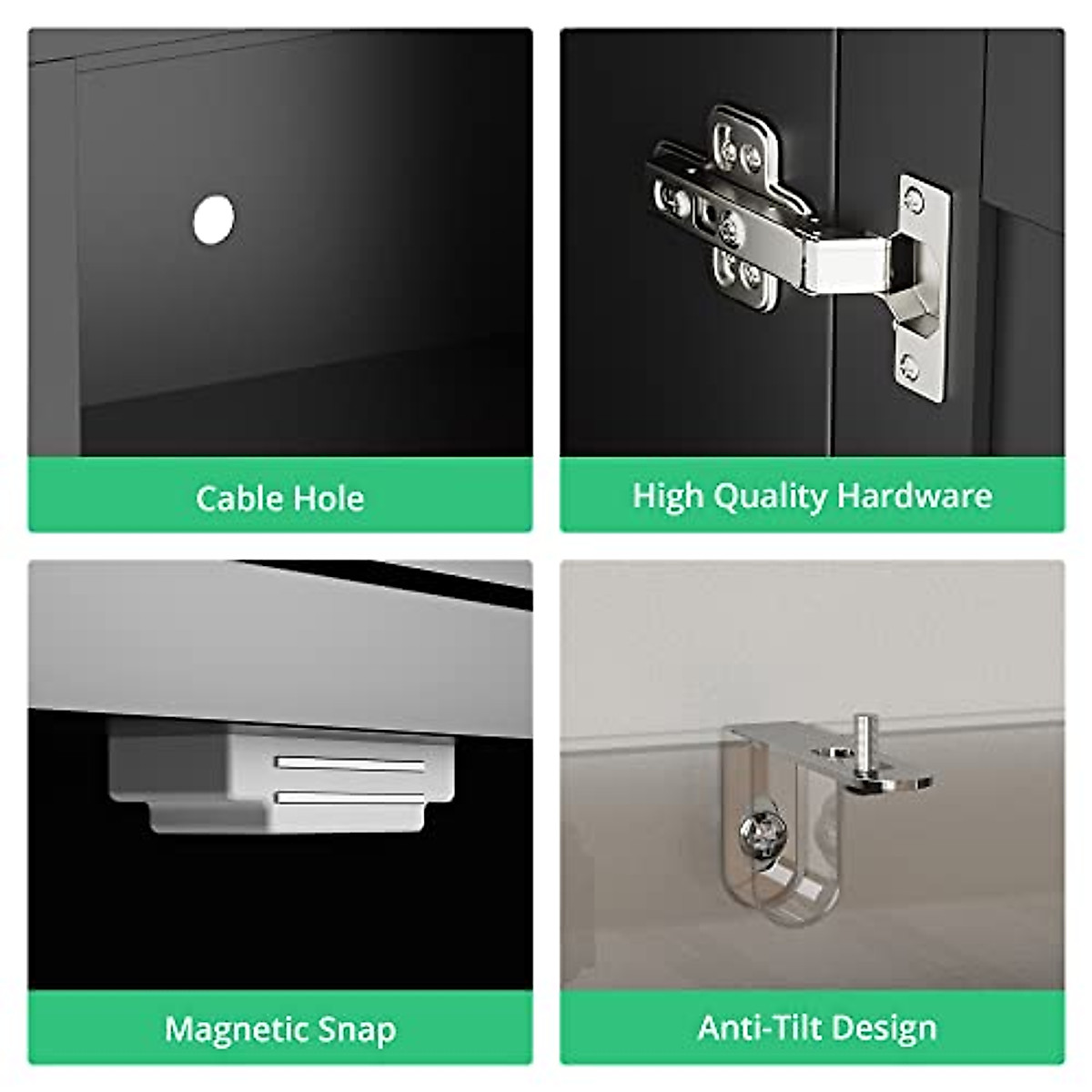 Cozy Castle 70" Tall Kitchen Pantry, Microwave Storage Cabinet with Doors and Adjustable Shelves for Dining Room, Black