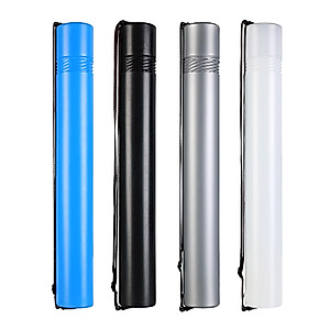 Meiliyizu Telescopic Document Storage Tube, Telescoping Poster Tube Extendable Poster Tube with Strap, Telescoping Art Transport Tube for Document Poster Drawing, Blue