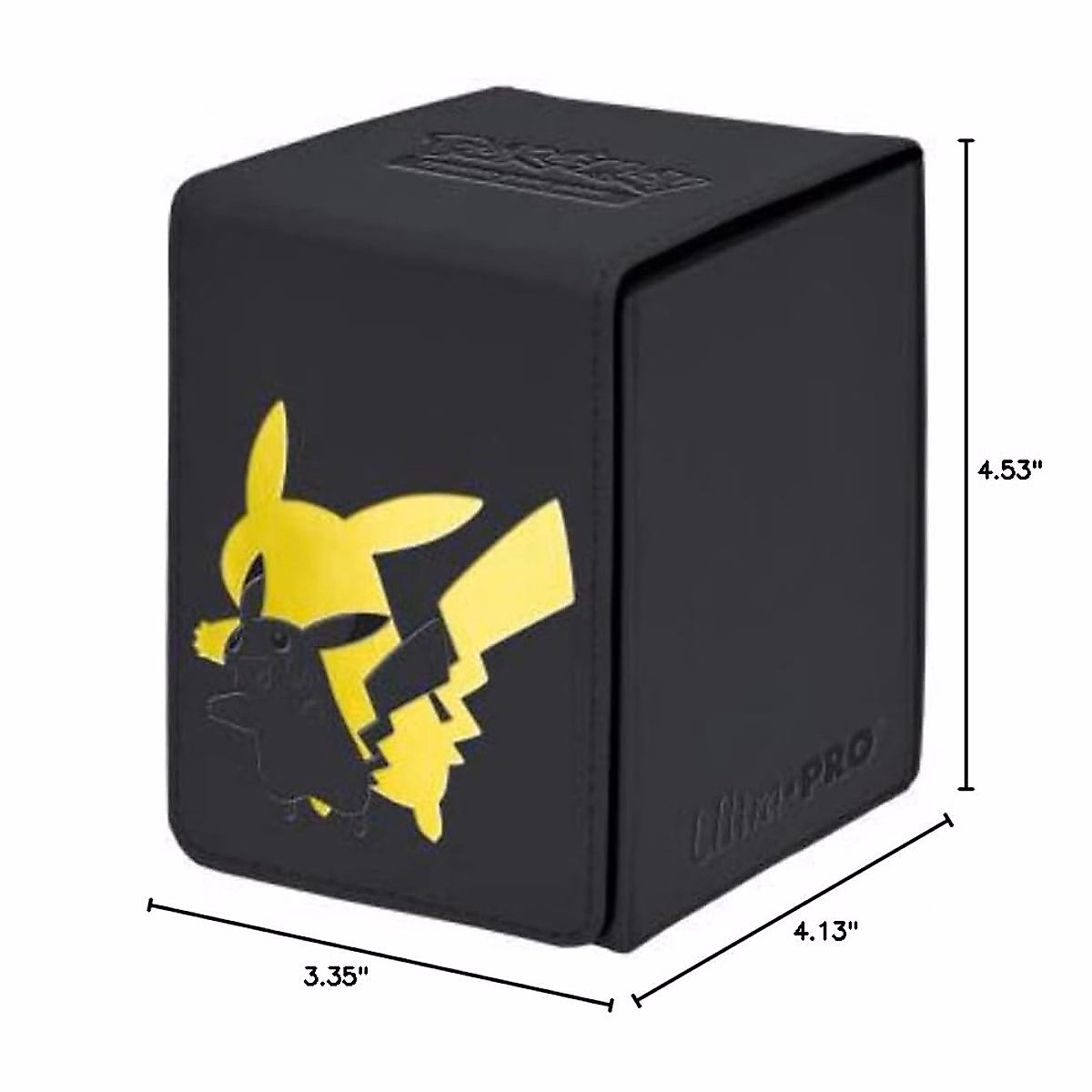Ultra Pro Elite Series: Pikachu Alcove Flip Deck Box - Premium Leatherette Magic for 100 Double-Sleeved Pokemon Cards & Magic the Gathering - Magnetic Closure & Humor for Trading Card Fans!