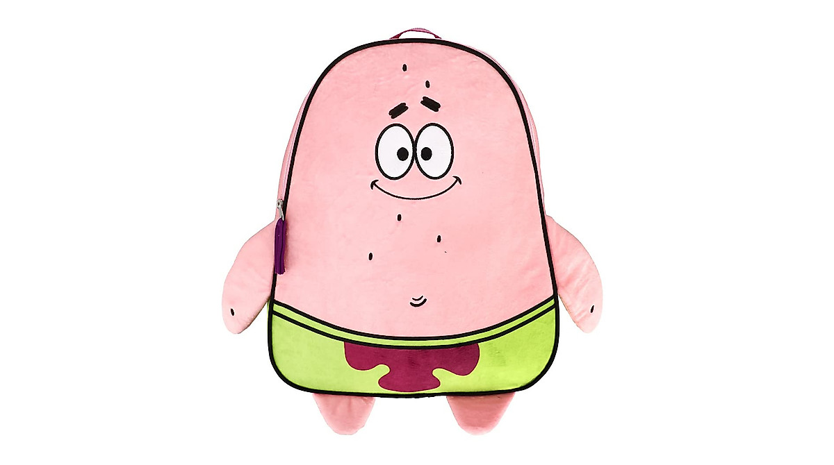 SpongeBob Patrick Star Youth Backpack – Fun Plush Design for Kids