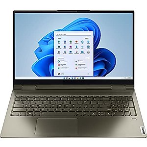 Lenovo Yoga 7i 2-in-1 Laptop 2022~15.6 inch FHD Touchscreen Intel EVO Platform 11th Core i7-1165G7 Iris Xe Graphics ~ 12GB DDR4 1TB SSD ~ Thunderbolt 4.0 ~ Fingerprint Windows 10 Pro WWC 32GB USB