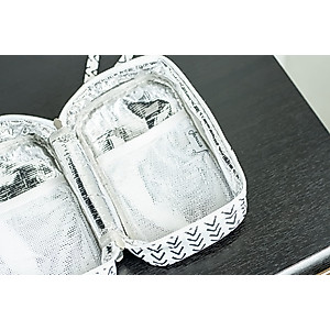 Breastmilk Cooler Bag with Ice Pack - Insulated Breast Milk Cooler Travel Bag - Small Breastmilk Storage Bag Cooler with Detachable Wrist Strap