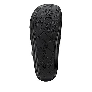 Alegria Women's Bryn Dearest Open Back Leather Slide with Ankle Strap 9.5-10 M US