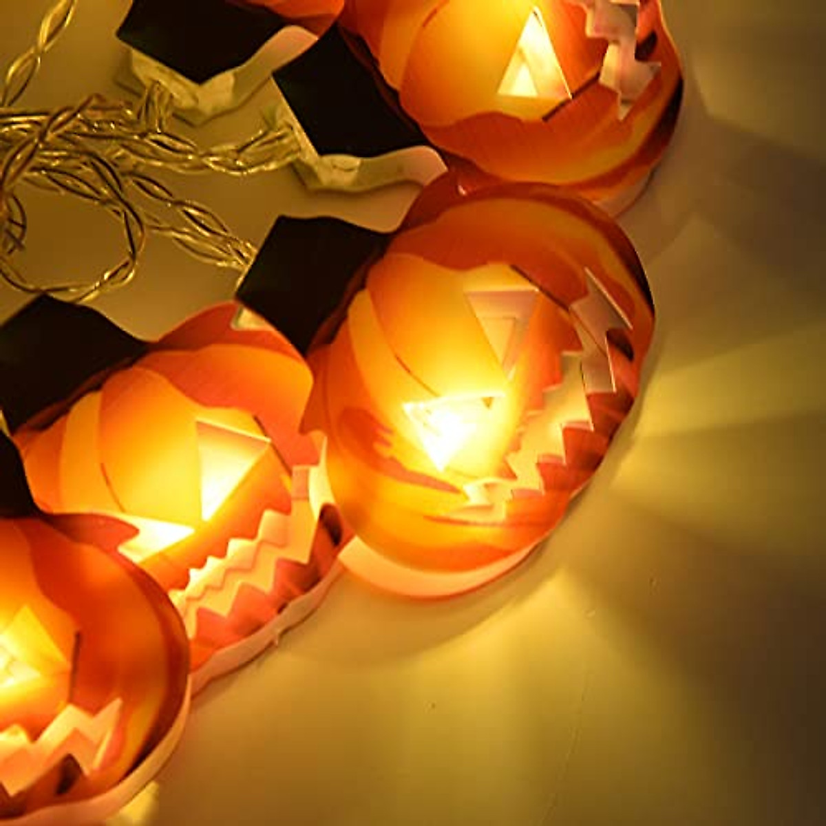 Light String, Simple Installation LED Pumpkin Light Battery Power Supply 10LED for Home for Courtyard for Garden