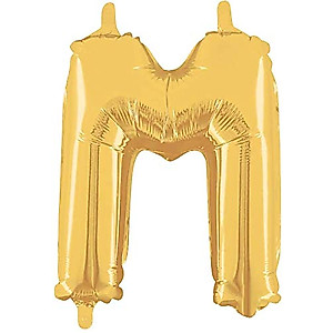 Bachelorette, Wedding, Bridal Shower Party Balloon Letter Decorations. 16" Rose Gold, Gold, Silver Bridal Celebration Decor (Miss to MRS, Gold)