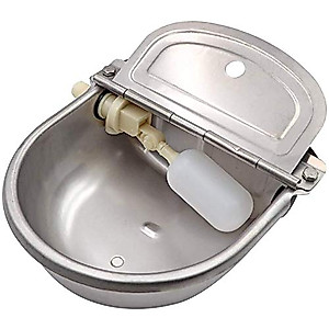 2 Pack Float Valve Stable Water Float Valve Shut Off 1/2" Stainless Steel Automatic Waterer Bowl Fill Feed Water Trough Horse Cattle Sheep Pig Dog Water Float Valve
