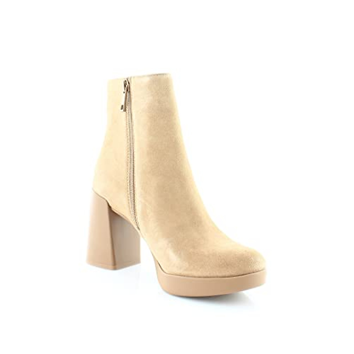 Naturalizer Women's Gen N Reach Mid Calf Boot, Cookiedough Suede, 8.5