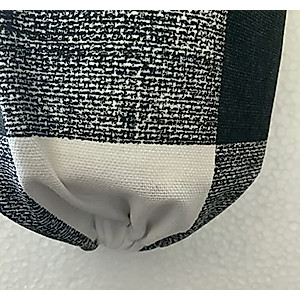 Plastic Bag Holder/plastic bag organizer/grocery bag dispenser (Black and White - Buffalo)