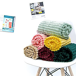 NTBAY Flannel Fuzzy Toddler Blanket, Fluffy Warm and Lightweight Reversible Stripes Design Baby Plush Blanket, 30x40 Inches, Pink