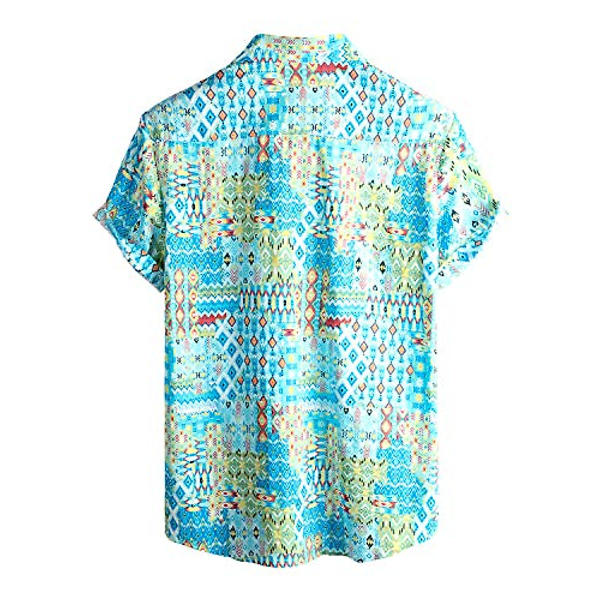 VATPAVE Mens Casual Hawaiian Shirts Short Sleeve Button Down Beach Shirts Tropical Floral Shirts X-Large Sky Blue