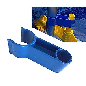 Leaf Bone - Leaf Net Skimmer Clip, In-Ground Swimming Pools and ONLY 1.9" Steel Ladder Handrails (Net Not Included), Leaf Rake Ladder Attachment