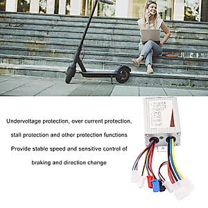 SPYMINNPOO Brush Motor Controller,36V 800W Electric Scooter Speed Controller Brushed Electric Controller Replacement for Upgrade