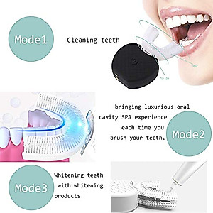 Automatic Sonic Teeth Whitening With Nano Cold Light,New 2-in-1Professional Kit for White Teeth, IPX7 Waterproof Portable Toothbrush
