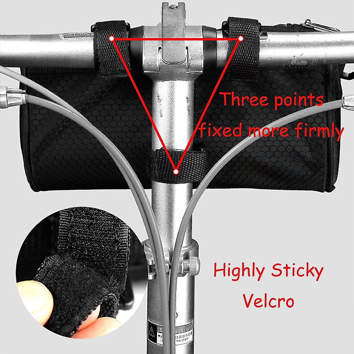 Bike Handlebar Bag, Waterproof Bicycle Front Storage Bag, Bike Phone Holder Accessories, Transparent Pouch Touch Screen with Removable Shoulder Strap for Dirt Bikes, Road Bikes, Mountain Bikes