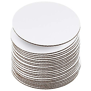 10 Inch White Cake Boards [24 Pack] Cake Rounds, Disposable Cake Board, Cake Base Cardboard, 10" Cake Circles Plate or Stand