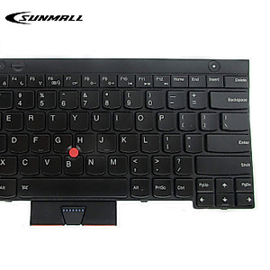 SUNMALL Keyboard Replacement with Pointer and Backlit Compatible with Lenovo IBM ThinkPad T430 T430S T430I X230 X230T X230I T530 W530 Laptop (Not Fit T430U X230S)