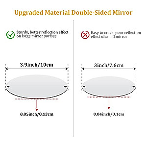 Upgraded Bird Scare Devices, 3.9 Inch Large 18PCS Reflective Discs Set + 6PCS Bird Scare Rods, Double-Sided Bird Reflectors Keep All Birds Away Woodpeckers Pigeons from Your House Garden Boat