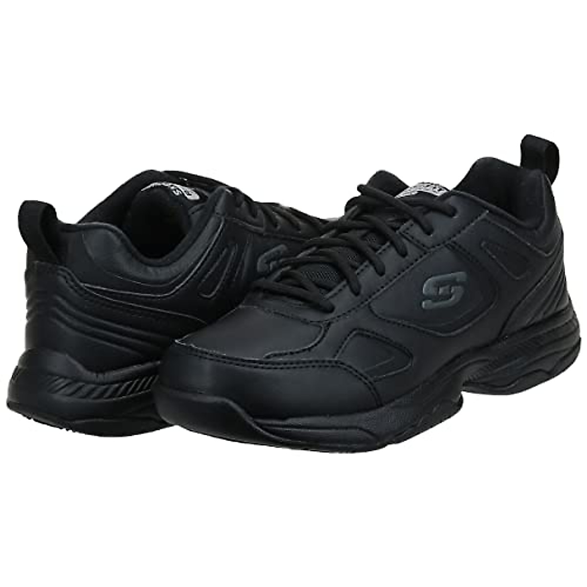 Skechers for Work Women's Dighton Bricelyn Wide Work Shoe, Black, 7.5 W US