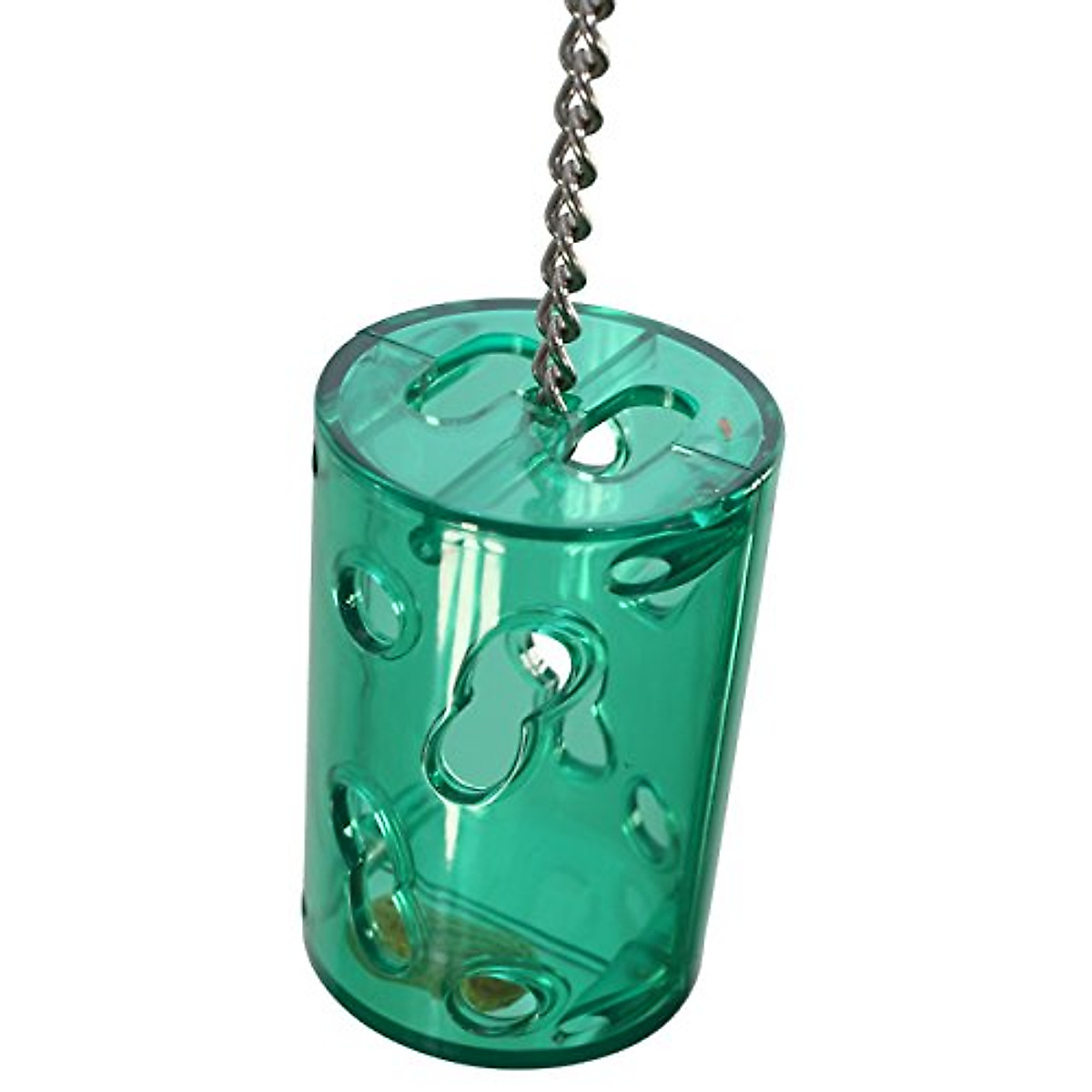 60001 Large Can-o-Nuts Birds Toys Foraging Cages Parrot Plastic Unbreakable (Green)