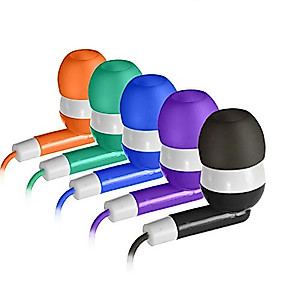Keewonda Earbuds Bulk 30 Pack Multi Color for Kids Classroom Earbuds Wired Stereo in Ear Wholesale Earbuds Headphones Earphones for Children Students Teachers School