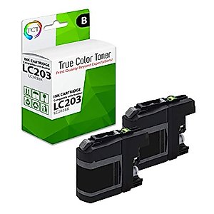 TCT Compatible Ink Cartridge Replacement for Brother LC203 LC203BK Black Works with Brother MFC-J460DW J480DW J485DW J880DW J4620DW J4420DW Printers (550 Pages) - 2 Pack