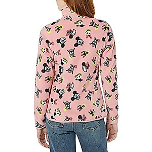 Amazon Essentials Disney | Marvel | Star Wars | Princess Women's Polar Fleece Full-Zip Mock Jackets, Minnie and Friends, XX-Large