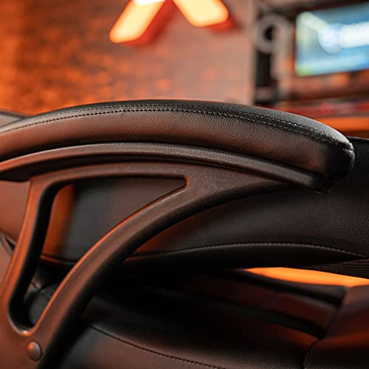 X Rocker Jynx Floor Gaming Chair, Headrest Mounted Speakers, 2.1 Bluetooth Audio System, Wireless, Recliner with Padded Armrest, 5111601, 37.01" x 22.83" x 34.65", Black