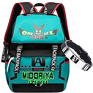 Resky M H A Backpack School BNHA Anime Travel Bakugou Katsuki Cosplay Bags (A)