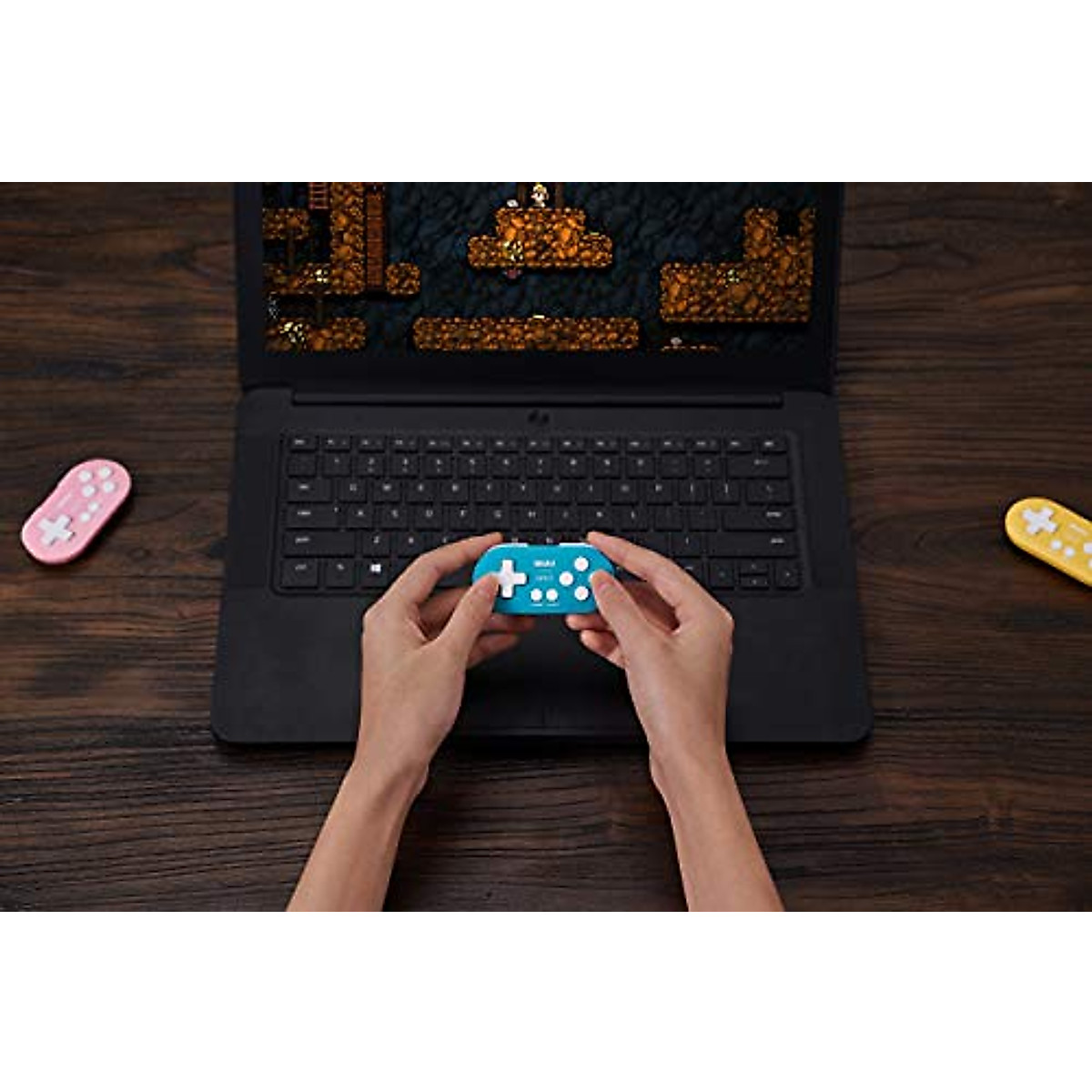 8Bitdo Zero 2 Bluetooth Gamepad Keychain Sized Mini Controller for Switch, Windows, Android, macOS & Raspberry Pi(Turquoise Edition)