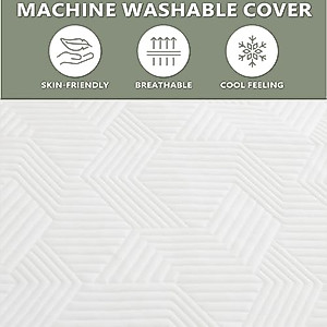 Memory Foam Mattress Topper Queen - 7-Zone Bed Topper with Air Mattress Cover - 3 inch Cooling Gel Bed Mattress Pad for Back Pain