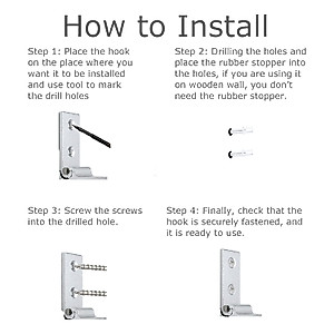 Yiaizhuo 6 Foldable Hooks, Folding Coat Hooks, Wall Mount, Wall Bracket for Coats Towel Bags Hats Gadget Headphone Fitness Equipment Heavy Duty Aluminum Alloy Gold